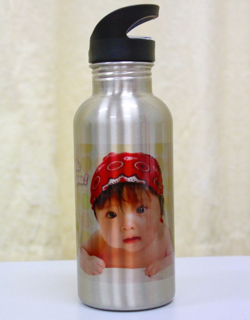 Silver Flask With Straw | Customize Gift Malaysia | Funky